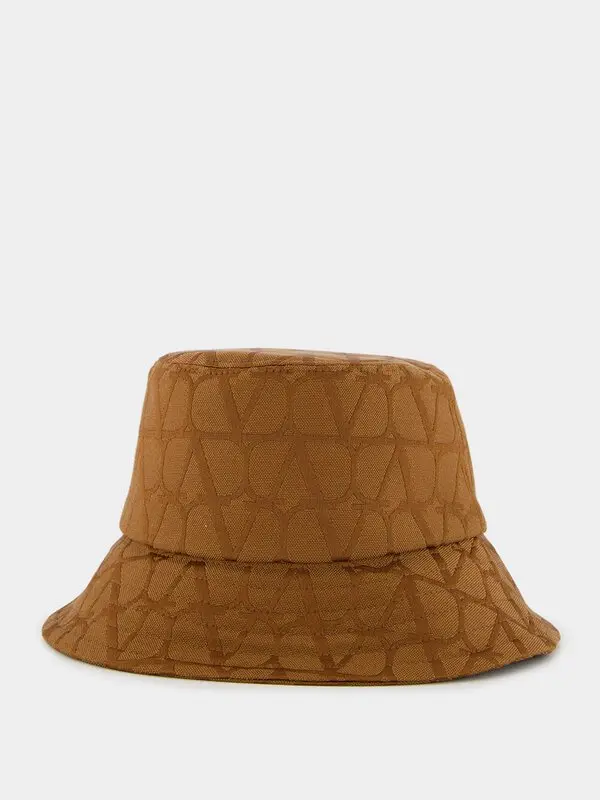 Valentino Garavani Iconographe Print Bucket Hat - Brown