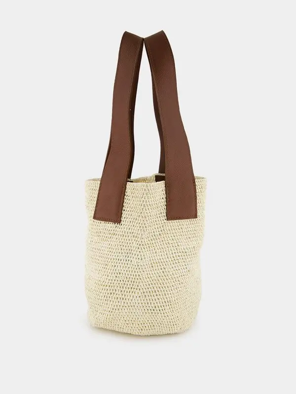 SENSI STUDIO El Viajero Mini Straw Bag - Brown