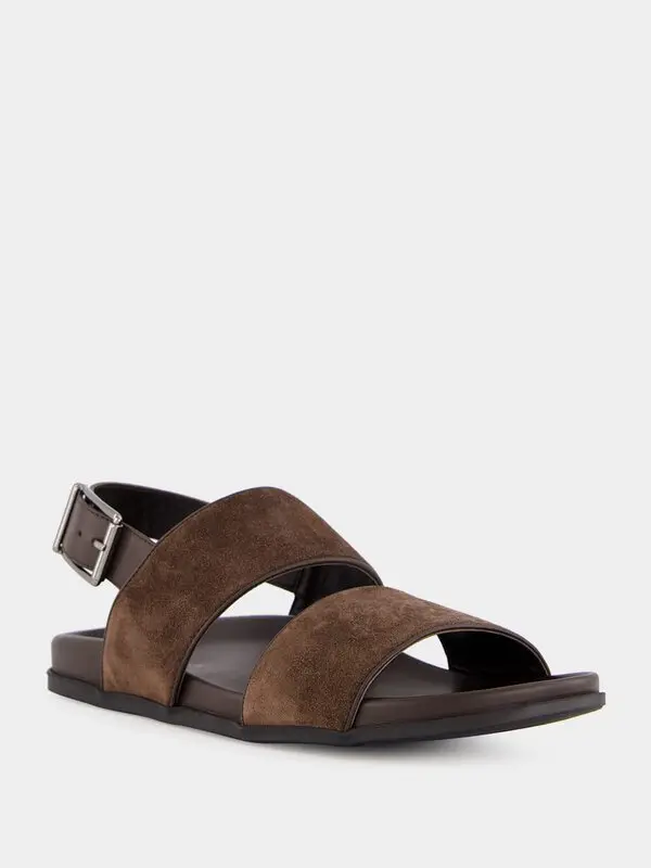 Manolo Blahnik Golby Suede Fussbett Sandals