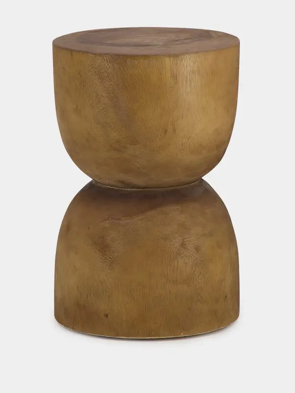 BAZAR BIZAR Azure Suar Wood Stool - Brown
