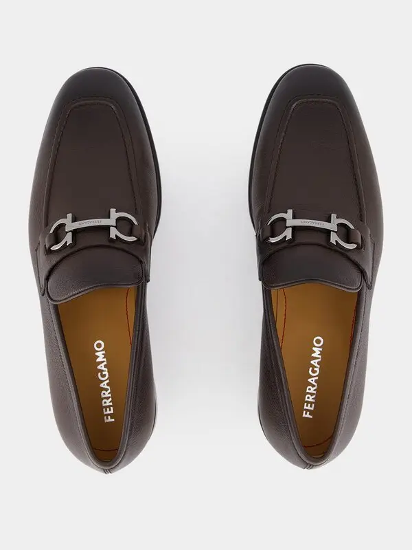 FERRAGAMO Testa Di Moro Loafer With Gancini Ornament