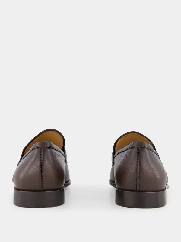 FERRAGAMO Testa Di Moro Loafer With Gancini Ornament
