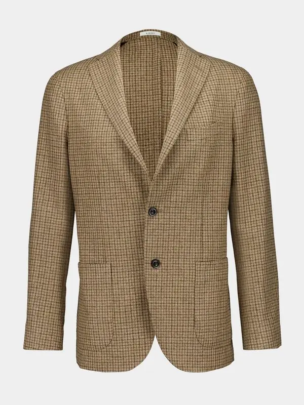 Boglioli Classic Fit Virgin Wool Blazer - Brown