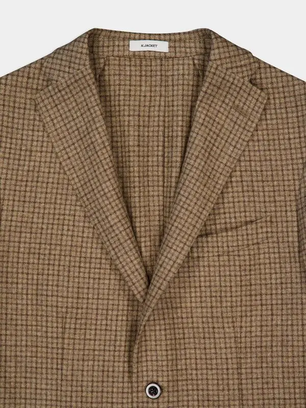 Boglioli Classic Fit Virgin Wool Blazer - Brown