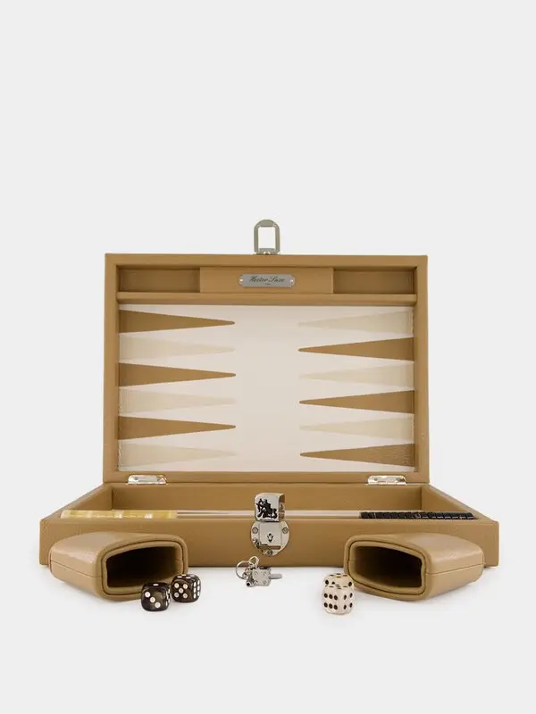 Hector Saxe Paris Baptiste Backgammon Set - Brown