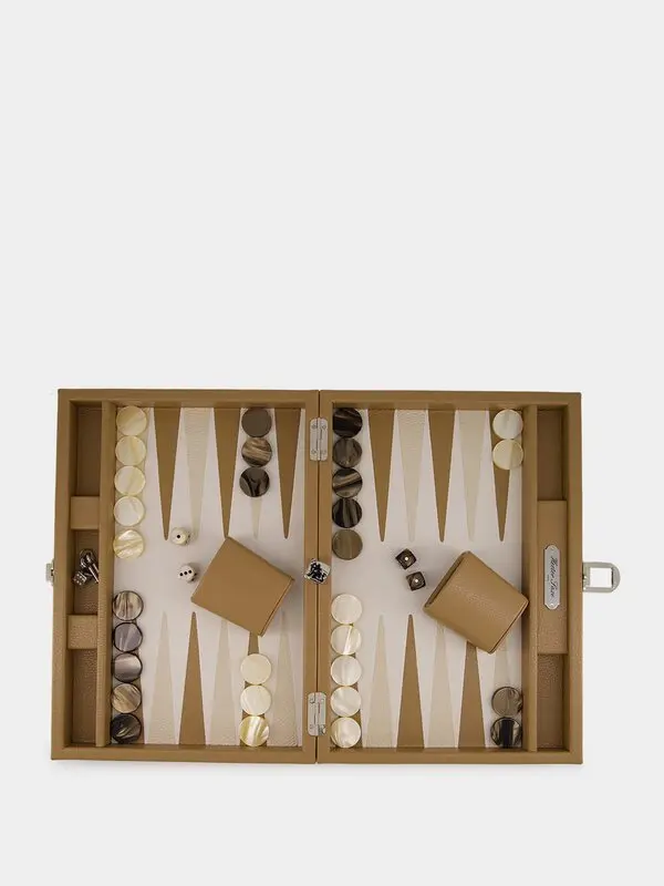 Hector Saxe Paris Baptiste Backgammon Set - Brown
