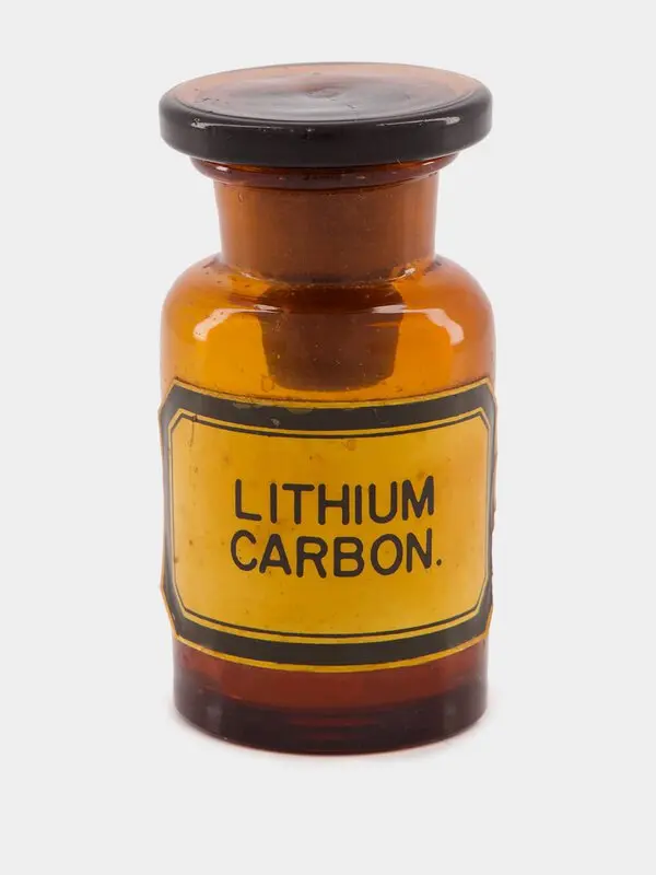 All Origine Lithium Carbonate Amber Glass Pharmaceutical Bottle - Brown