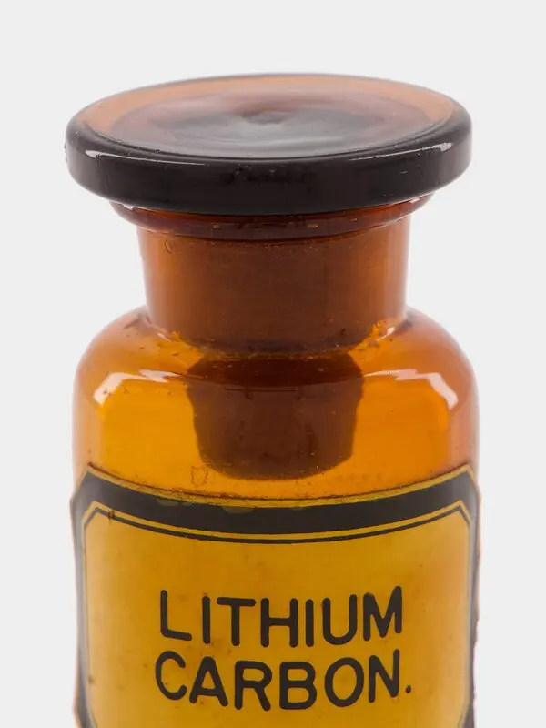 All Origine Lithium Carbonate Amber Glass Pharmaceutical Bottle