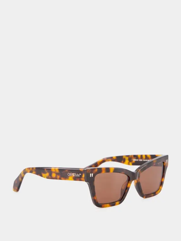 Off-White Tortoiseshell Cincinnati Sunglasses - Brown