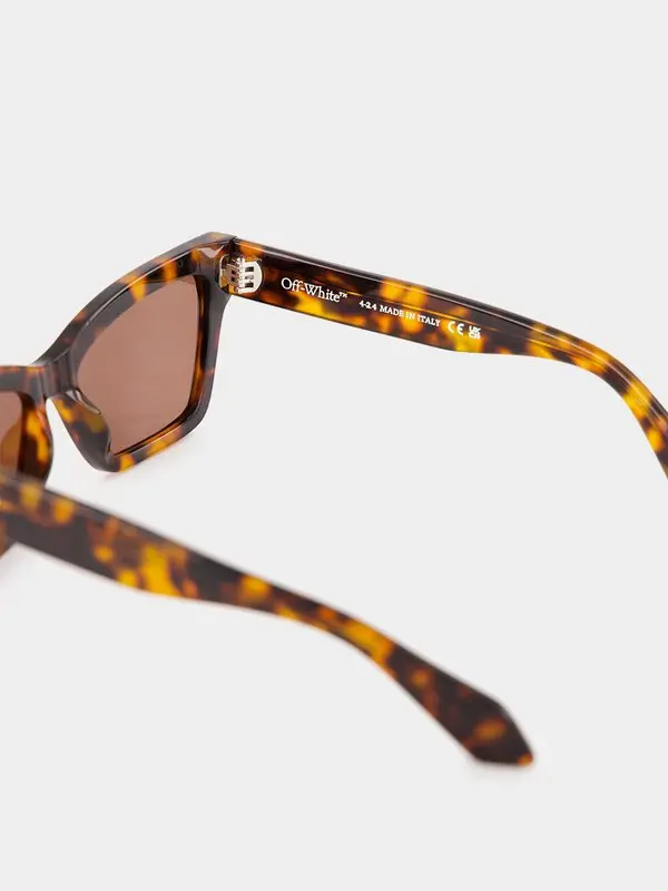 Off-White Tortoiseshell Cincinnati Sunglasses - Brown
