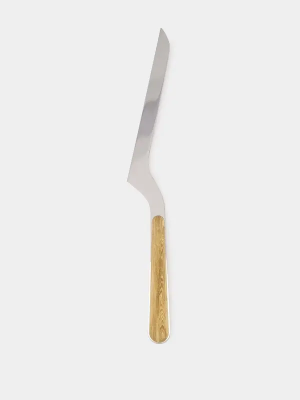 NEVA Set Of 4 Cheese Knives With Pine Handles