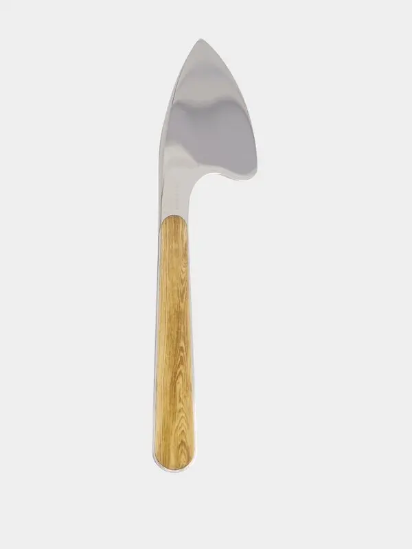 NEVA Set Of 4 Cheese Knives With Pine Handles