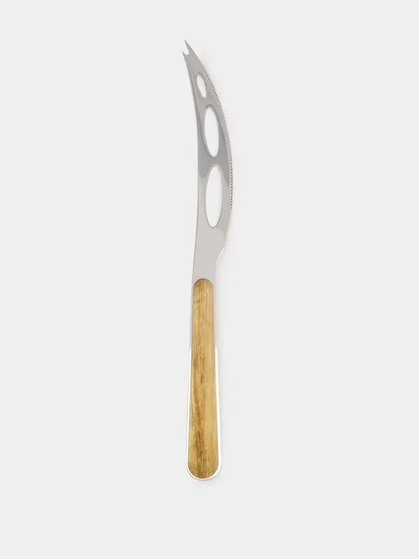 NEVA Set Of 4 Cheese Knives With Pine Handles