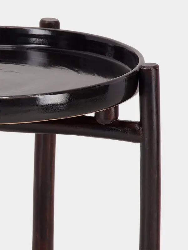 TINJA Mida Black Dark Wood Table