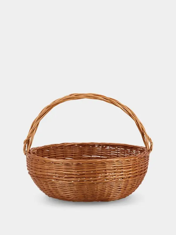 HOUSE OF CAPRICORN Camacha Natural Wicker Medium Basket - Brown