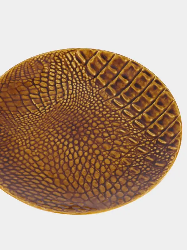 HOUSE OF CAPRICORN Jacaré Ceramic Dessert Plate