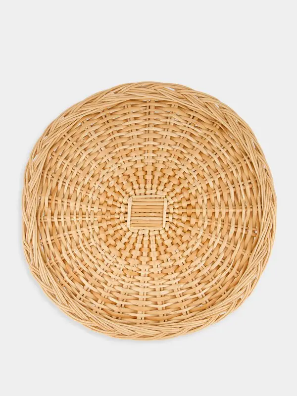 HOUSE OF CAPRICORN Vitória Natural Wicker Charger - Brown