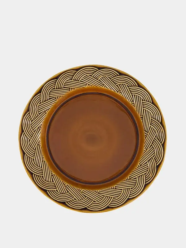 HOUSE OF CAPRICORN Vime Ceramic Dinner Plate By