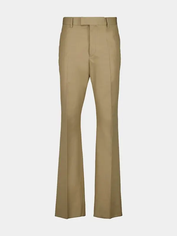 FERRAGAMO Organic Brushed Cotton Trousers
