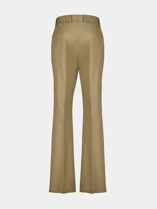 FERRAGAMO Organic Brushed Cotton Trousers