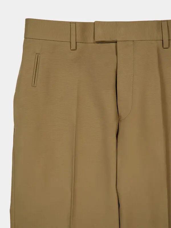 FERRAGAMO Organic Brushed Cotton Trousers