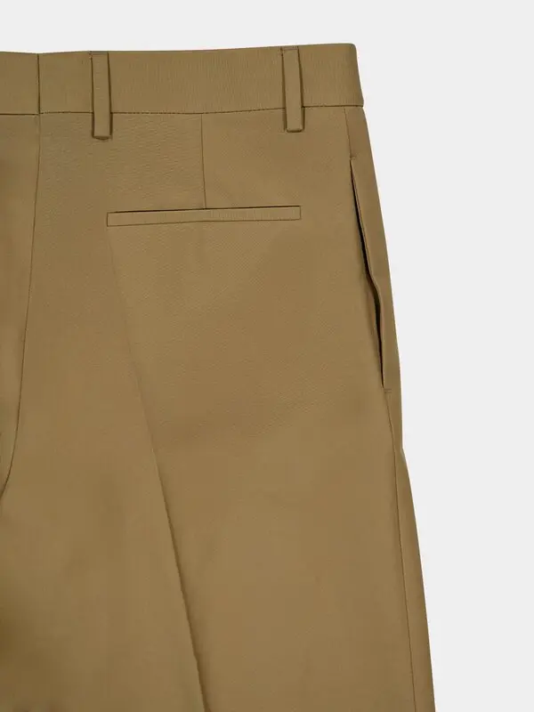 FERRAGAMO Organic Brushed Cotton Trousers