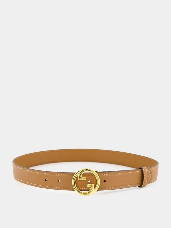 Gucci Blondie Leather Belt - Brown