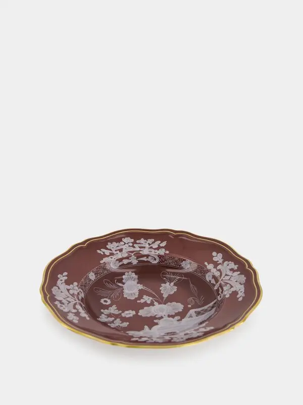 GINORI 1735 Oriente Italiano Castagna Soup Plate