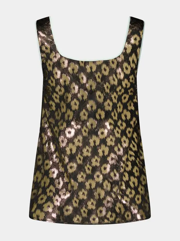 La DoubleJ Silk Strap Top - Brown