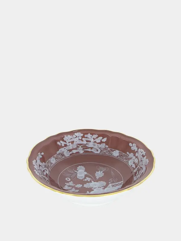 GINORI 1735 Oriente Italiano Castagna Porcelain Bowl - Brown