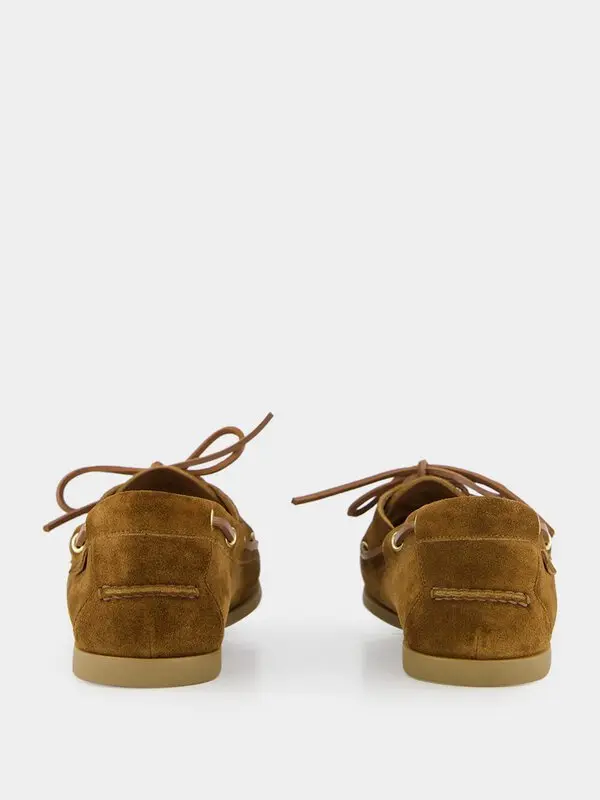TOM FORD Tobacco Robin Suede Loafers - Brown