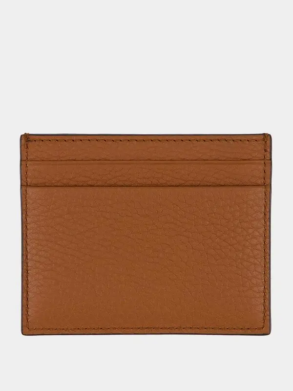 Valentino Garavani Saddle Rockstud Grainy Cardholder