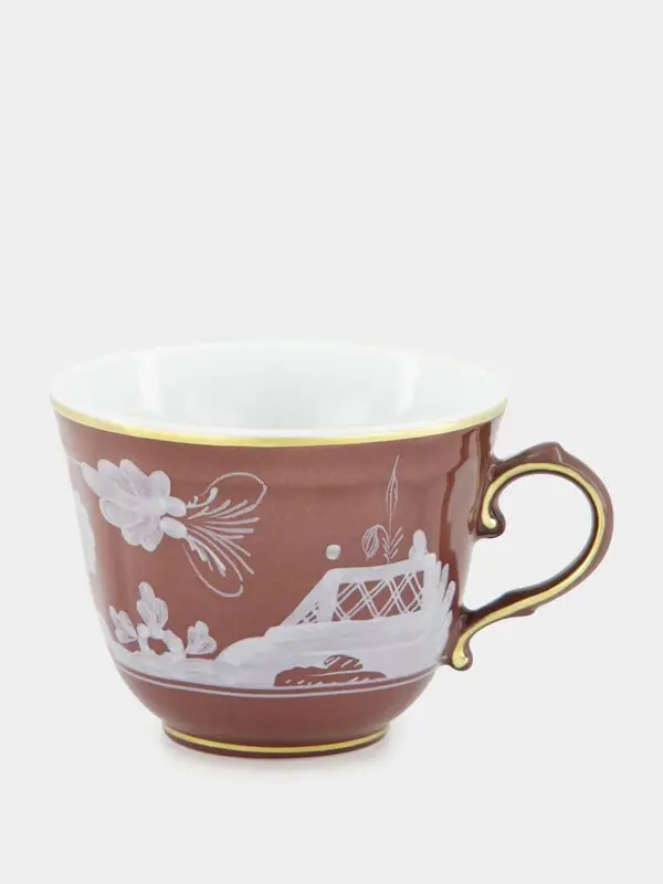 GINORI 1735 Oriente Italiano Castagna Coffee Cup - Brown