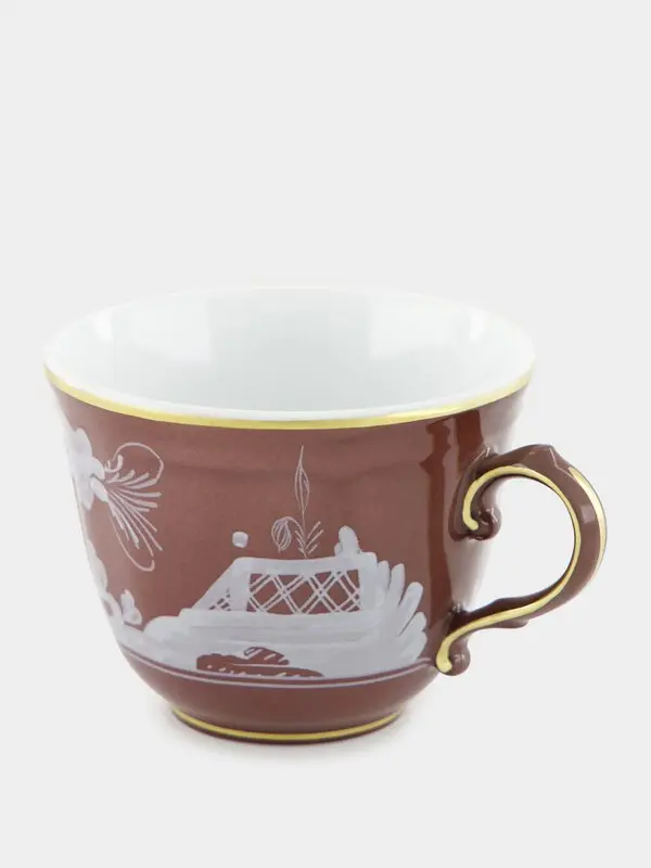 GINORI 1735 Oriente Italiano Castagna Coffee Cup - Brown