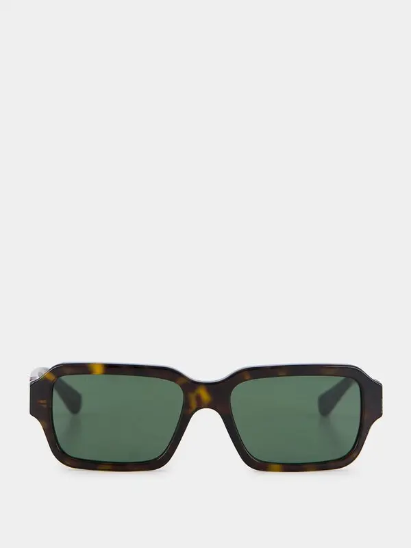 Gucci Rectangular Frame Sunglasses - Brown