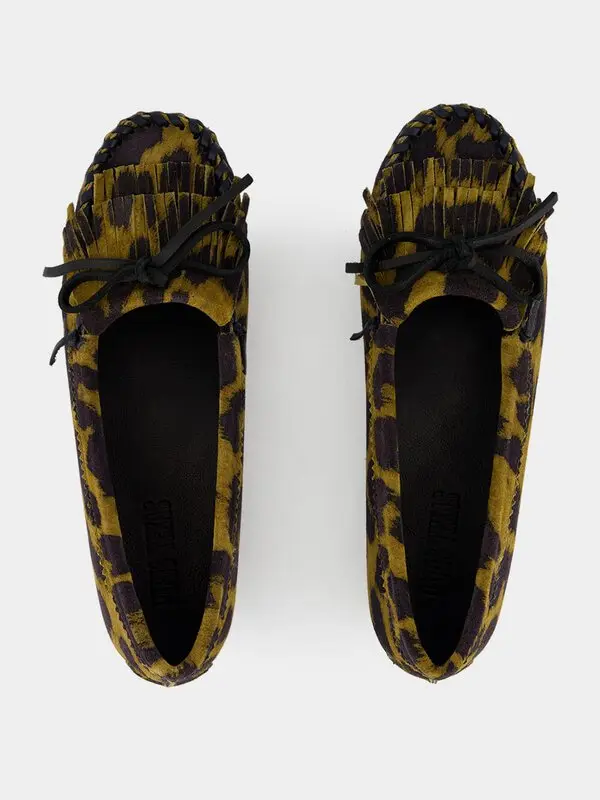 Paris Texas Indiana Leopard-print Suede Loafers