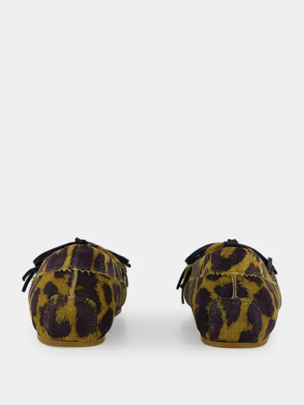 Paris Texas Indiana Leopard-print Suede Loafers