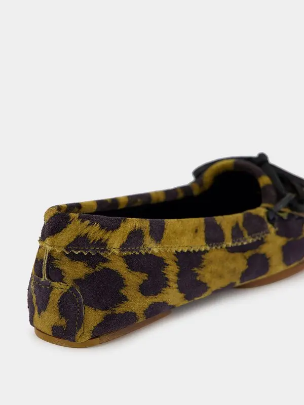 Paris Texas Indiana Leopard-print Suede Loafers