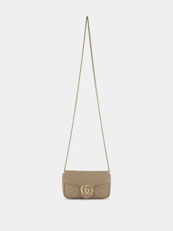 Gucci Gg Marmont Super Mini Bag - Brown