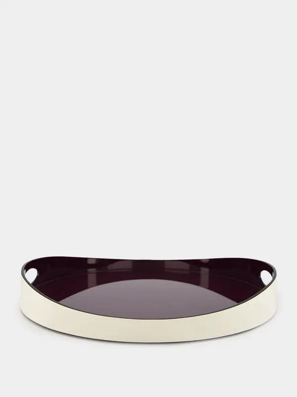 MAISON SARAH LAVOINE Basile Tray - Burgundy