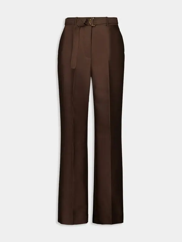 Zimmermann Illuminate Straight-fit Wool Trousers