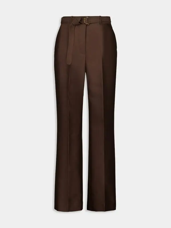Zimmermann Illuminate Straight-fit Wool Trousers