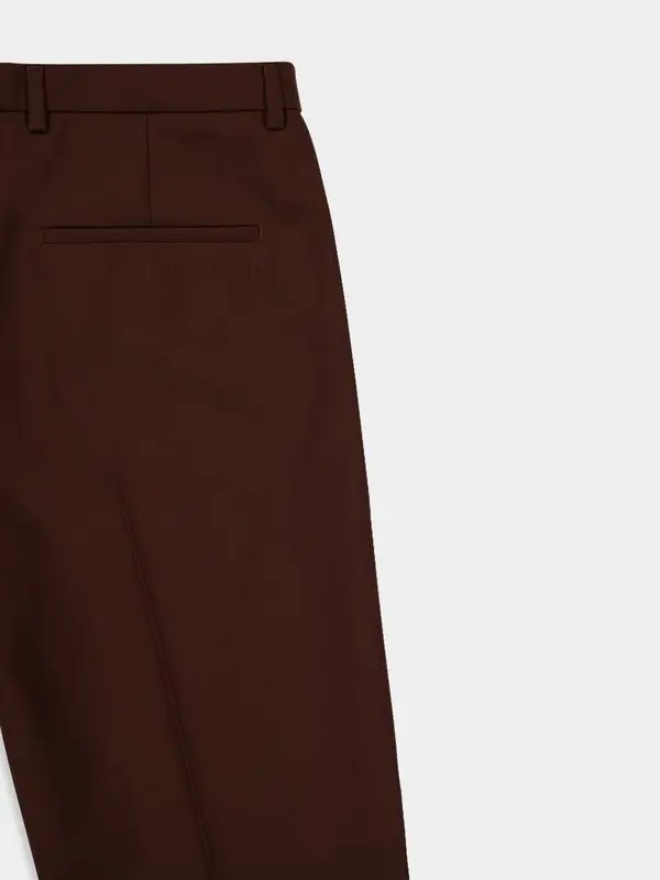 Gucci Embossed Wool Twill Trousers - Brown