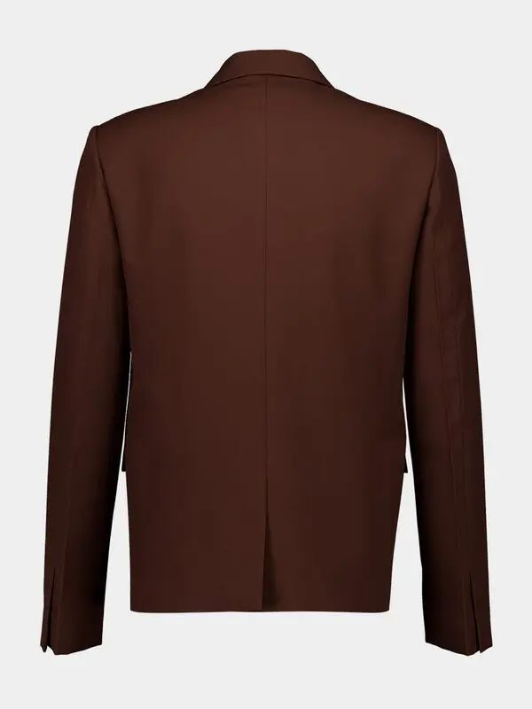 Gucci Wool Twill Jacket - Brown