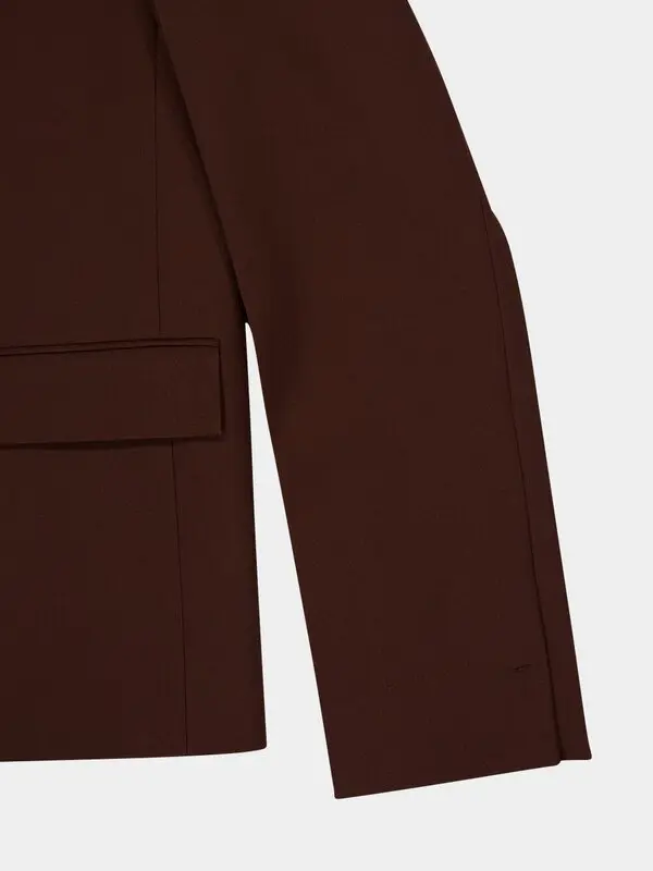 Gucci Wool Twill Jacket - Brown