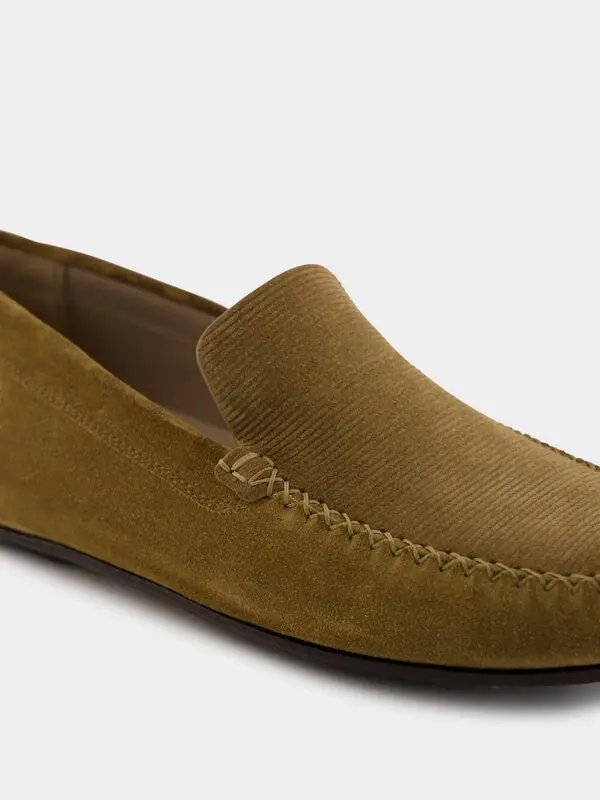 Manolo Blahnik Alder Roberi Suede Loafers - Brown