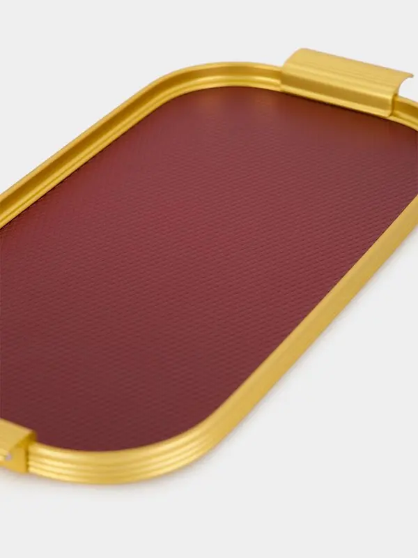 KAYMET Coffee Tray - Burgundy