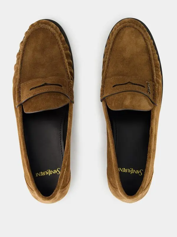 Saint Laurent Laurent Suede Loafers
