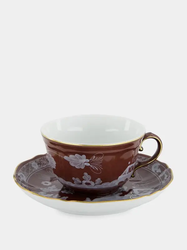 GINORI 1735 Oriente Italiano Tea Cup - Brown