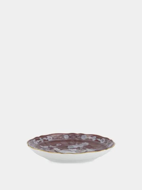 GINORI 1735 Oriente Italiano Castagna Tea Saucer - Brown